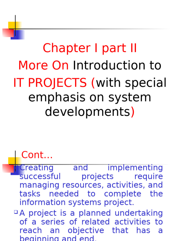 Chapter 1 Part II More On Introduction To IT Project | PDF