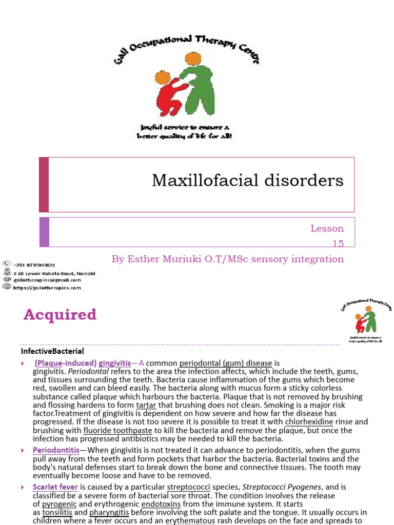 Maxillofacial Disorders Lesson 15 SLT | PDF | Periodontology | Clinical ...