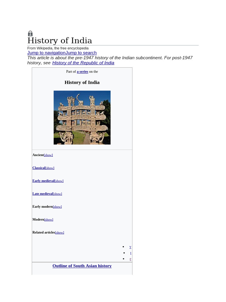 History of India | PDF | Vedas | Ancient India