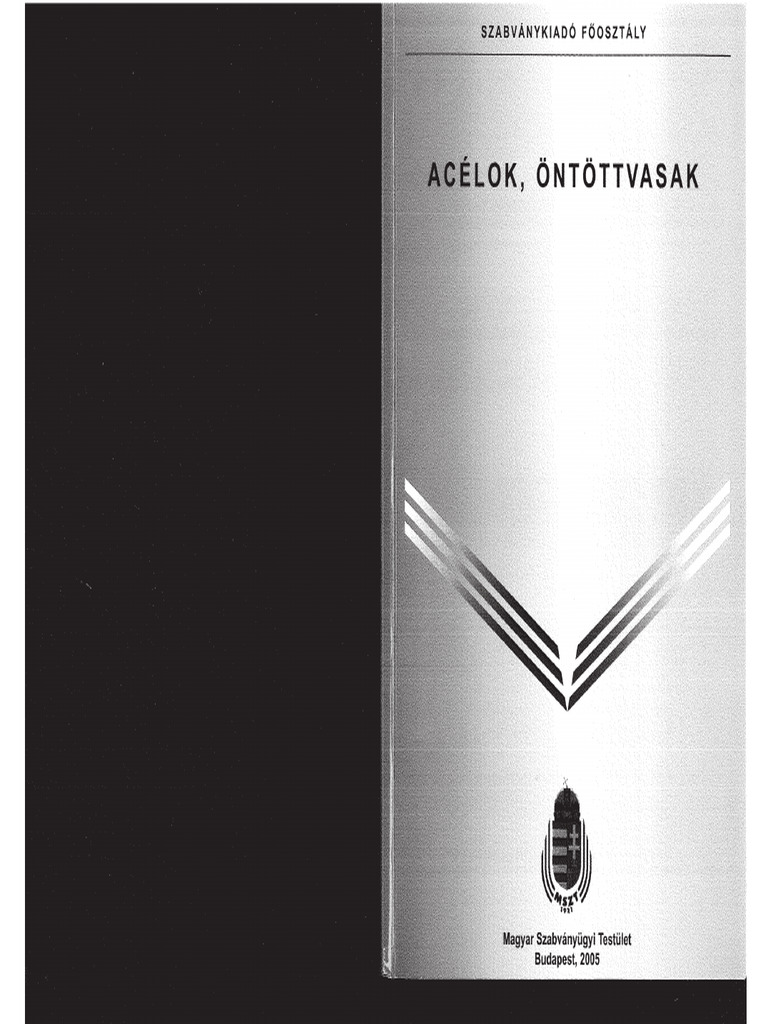 Dr. Szabadíts Ödön - Acélok, Öntöttvasak | PDF