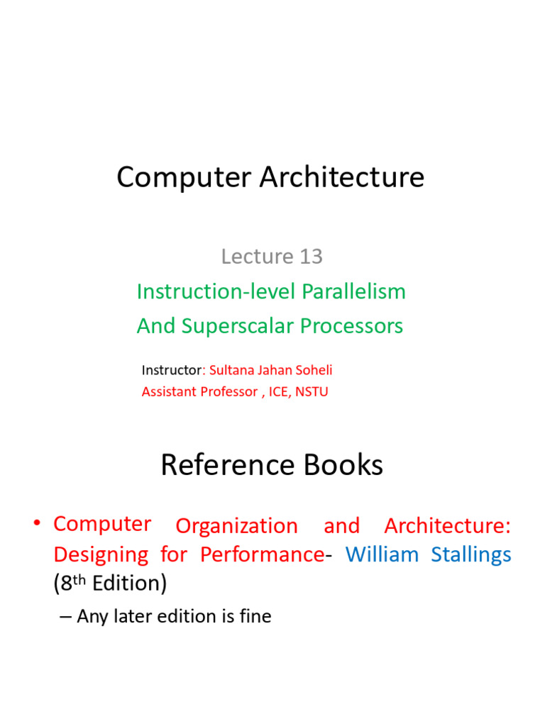 Superscalar Processor Insights | PDF | Parallel Computing | Central Processing Unit