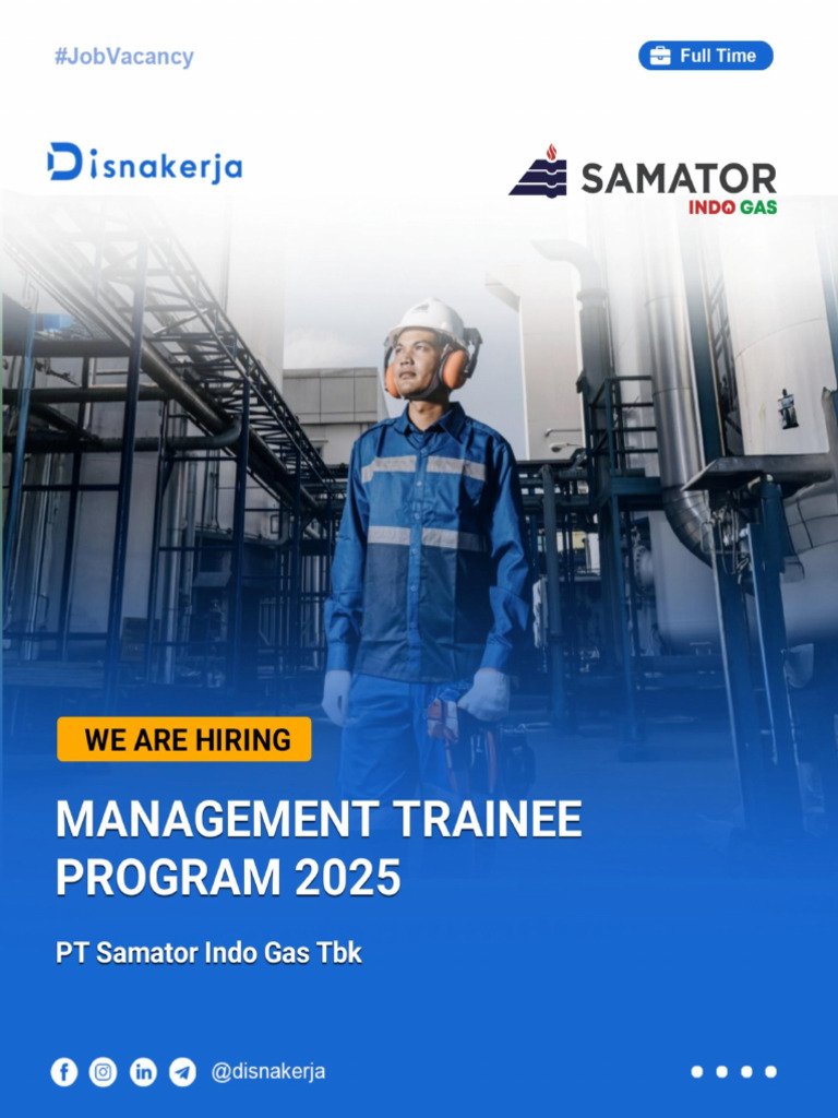 MANAGEMENT TRAINEE PROGRAM 2025 - Samator Indo Gas Tbk-1 | PDF