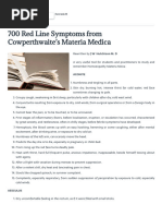 700 Redline Symptoms | PDF | Thorax | Pain