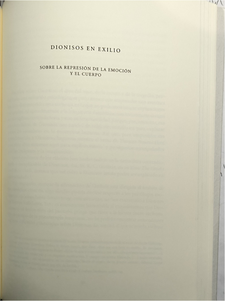 dionisos en exilio- capítulo 1 | PDF