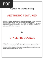 Aesthetic Features & Stylistic Devices | PDF