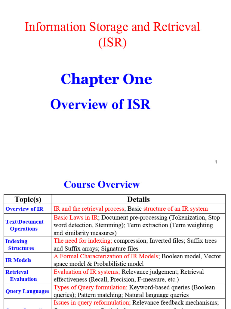 chapter 1 ir (1) | PDF | Information Retrieval | Search Engine Indexing