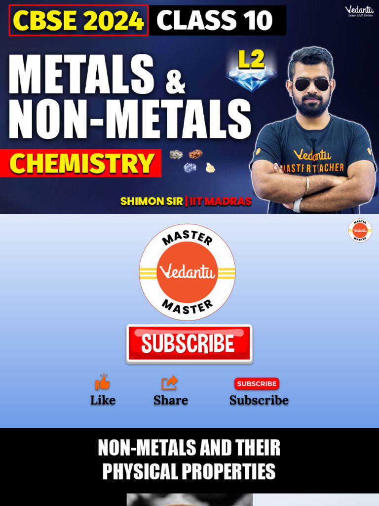 Non-Metals: Properties and Examples | PDF | Metals | Carbon