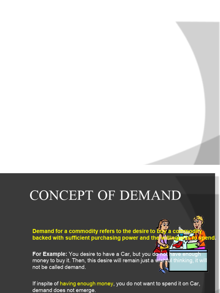 Concept of Demand | PDF | Demand | Demand Curve
