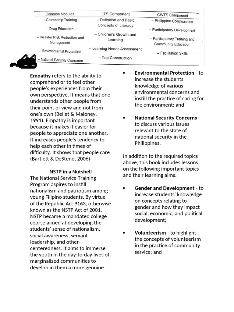 NSTP reviewer | PDF | Learning | Human Communication