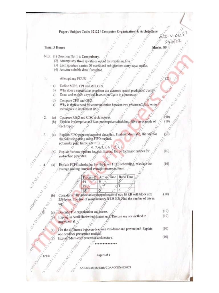semester-5_2022_december_COA | PDF
