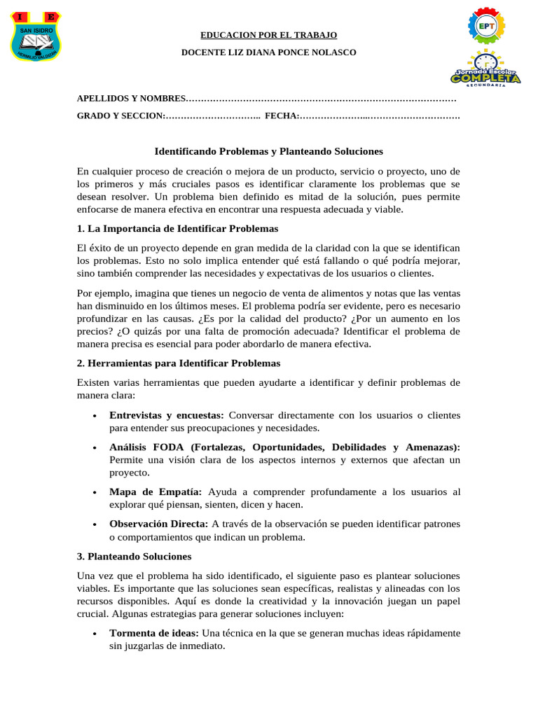 Practica Ept | PDF | Análisis FODA | Ciencia cognitiva