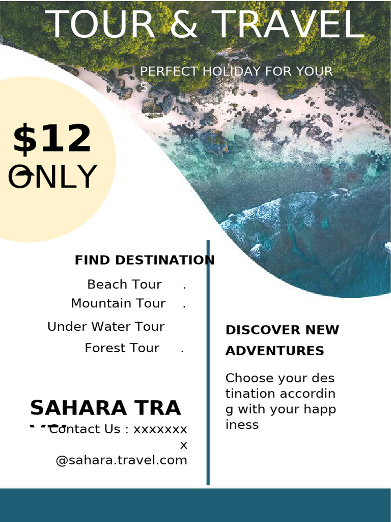 Travel Destination Poster-WPS Office | PDF