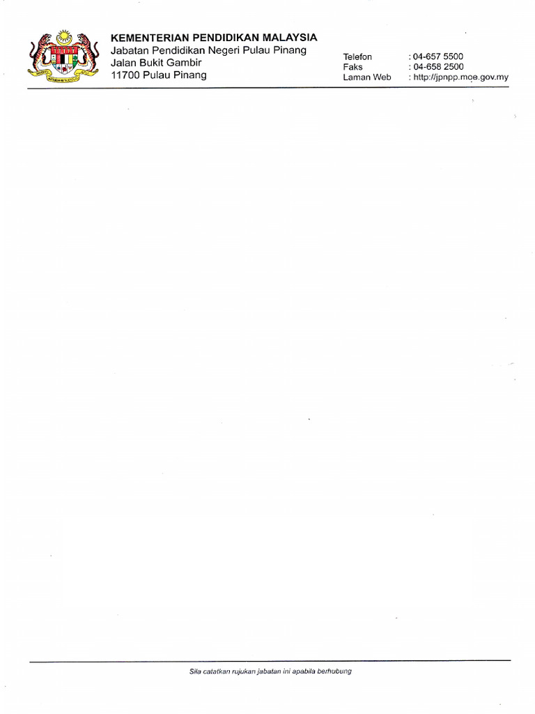 Seperti Senarai Edaran: Ruj. Kami: JPNPP.600-2/1/41 Jld. 26 (80) Tarikh: 08 Januari 2025 | PDF