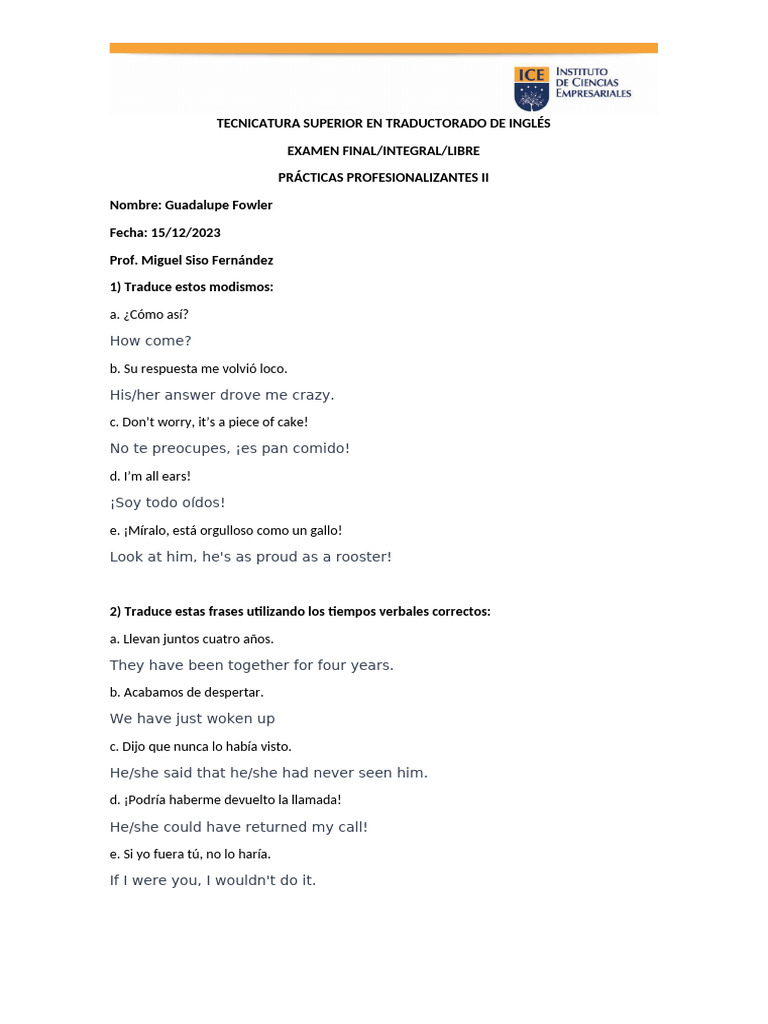 Examen Final Ppii | PDF