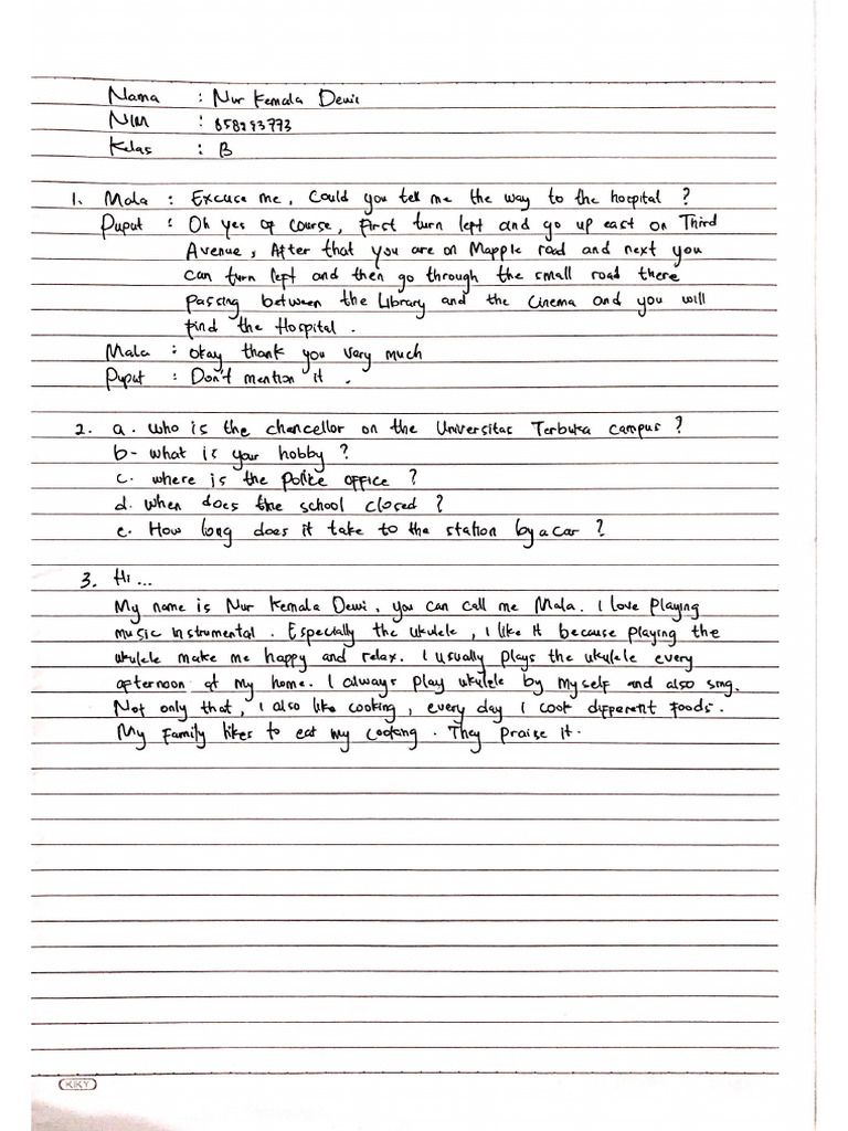 Tugas Tutorial 3 Bhs Inggris | PDF