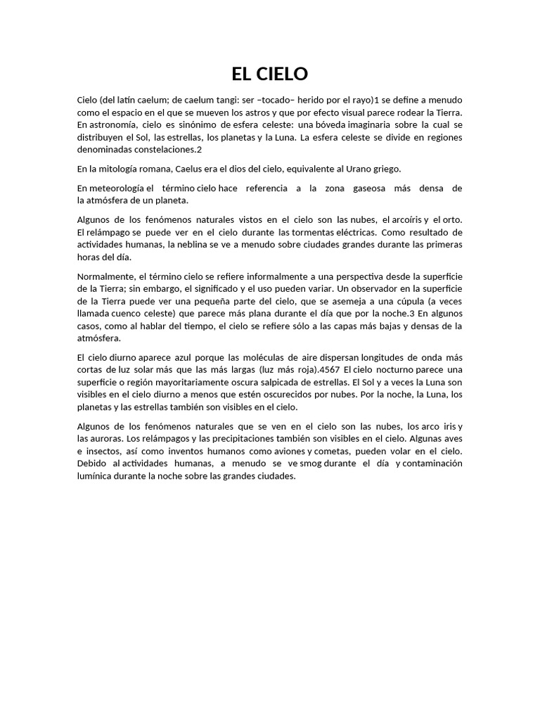 El Cielo | PDF