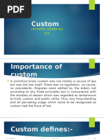 Custom as a Source of Law Explained | PDF | Sources Of Law | Jurisprudence