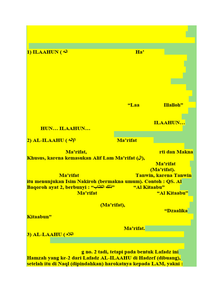 Ketahuilah Lafadz Alloh | PDF