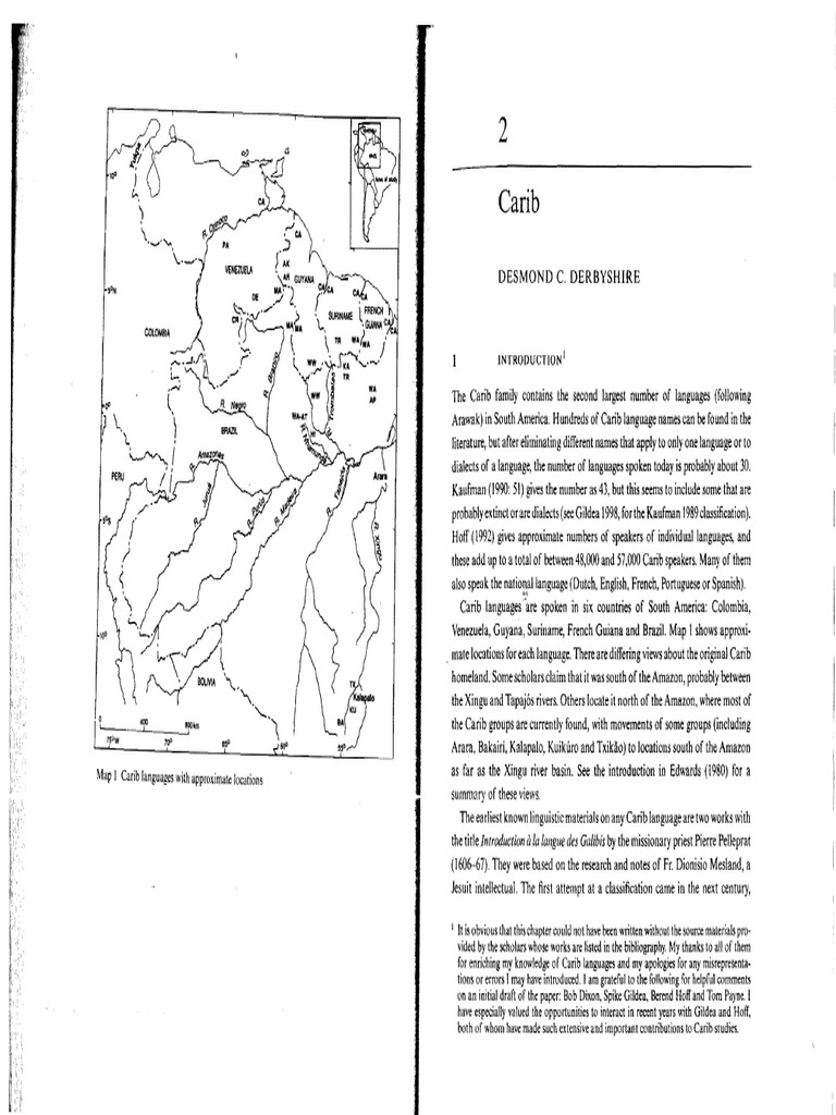 Karib - Dixon - Aikhenvald - 1999 - The Amazonian Languages - Karib | PDF
