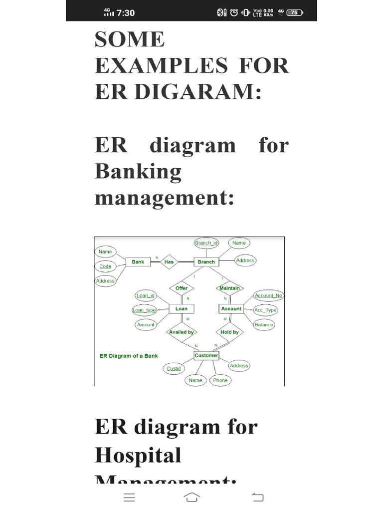 ER Diagram Examples | PDF