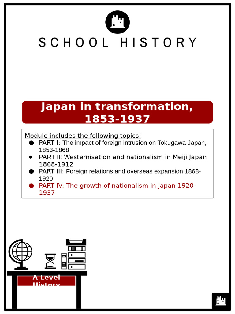 A Level The Growth of Nationalism in Japan 1920-1937 Assessment | PDF