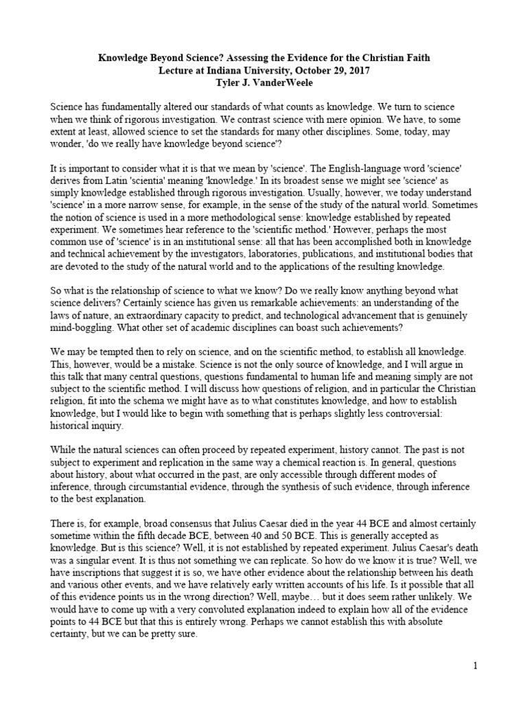 Science Christianity | PDF | Science | Jesus