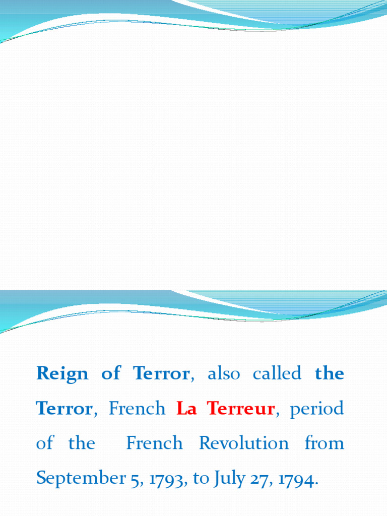 13471ppt On Reign of Terror | PDF | Reign Of Terror | French Revolution