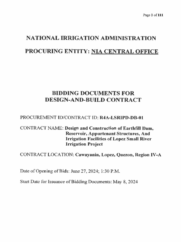 Bid Documents | PDF