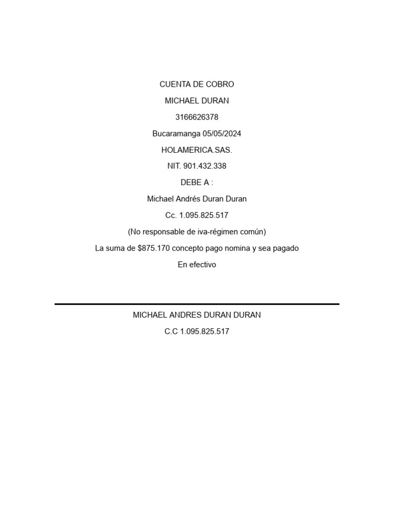 Cta Cobro Duran | PDF