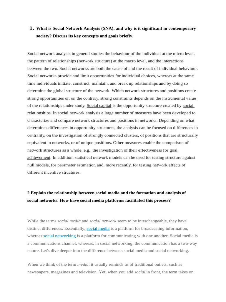 Social Network Analysis | PDF | Social Media | Popular Culture & Media ... Social Network Analysis | PDF | Social Media | Popular Culture & Media ...
