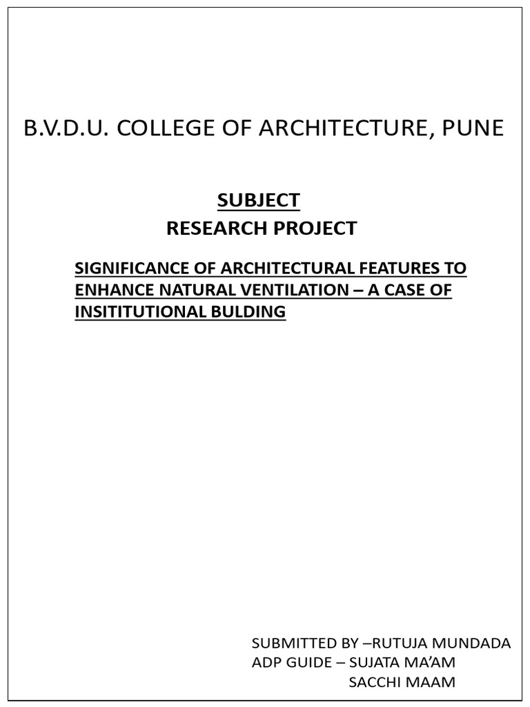 Research Final Subm Final | PDF | Ventilation (Architecture) | Green Building