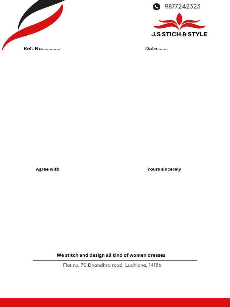 Karamjit Kaur Letterhead | PDF
