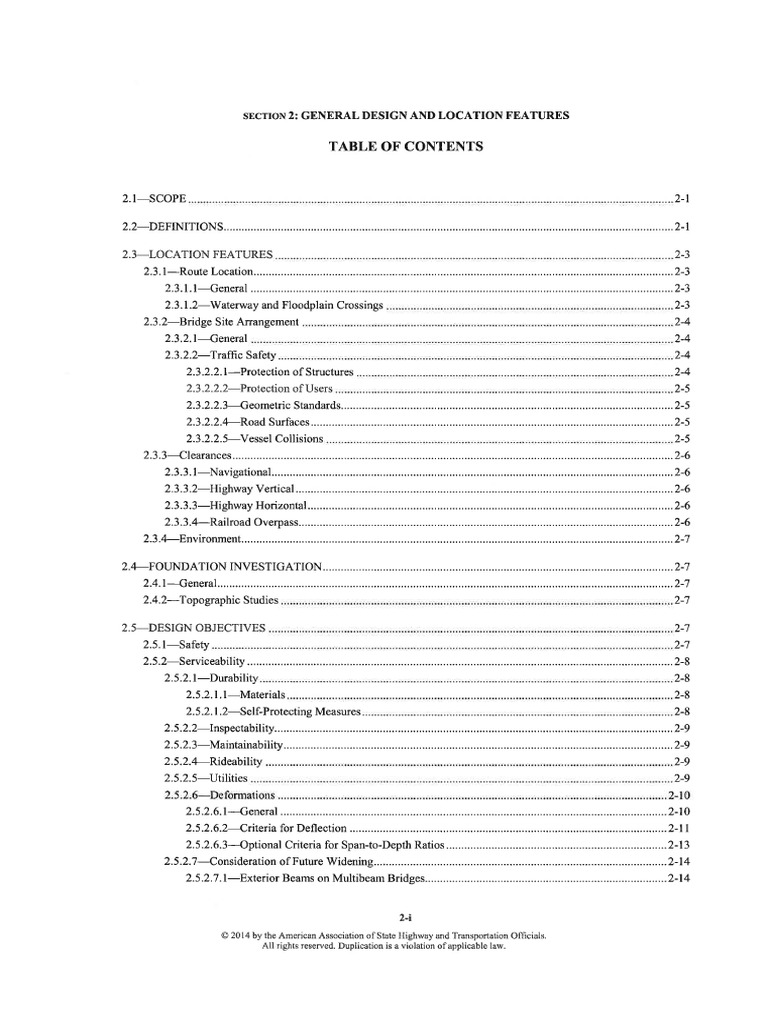 AASHTO LRFD 2015 - Section 2 | PDF