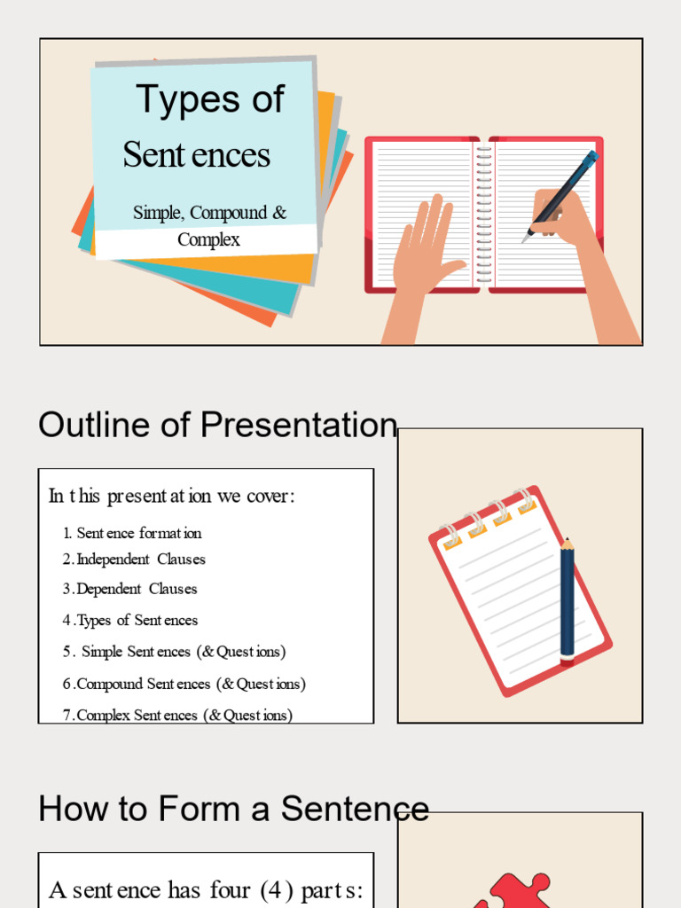 Types of Sentences English Presentation | PDF | Linguistic Morphology ...