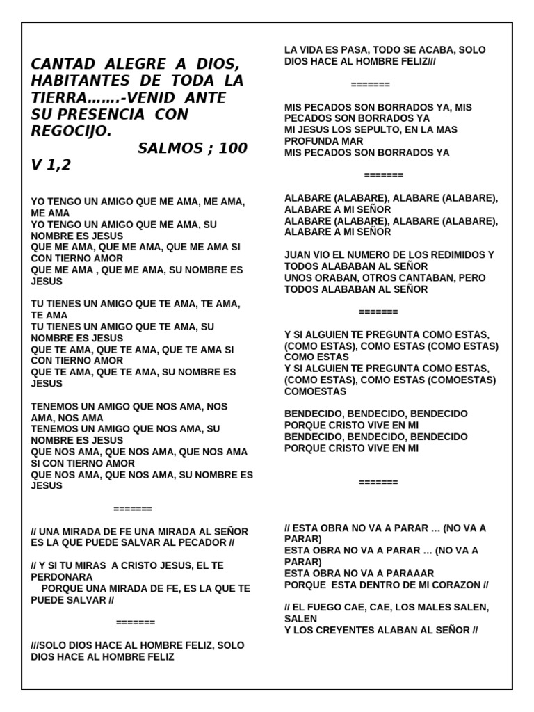 Coritos Pentecostales Enganchados100012 | PDF | Cristo (título) | Jesús