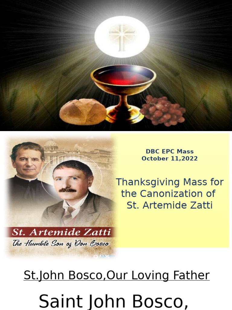 Oct.11 - DBC Epc Holy Mass | PDF | Mass (Liturgy) | God The Father