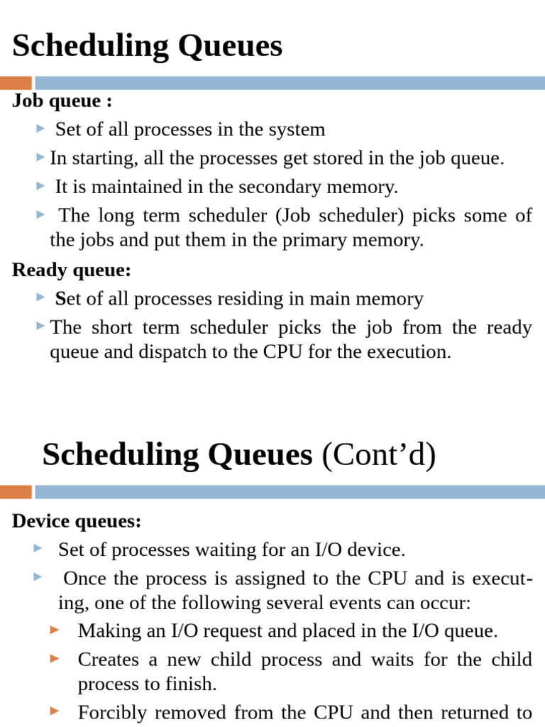 Chapter-2-3-Process Scheduling | PDF | Scheduling (Computing) | Process (Computing)