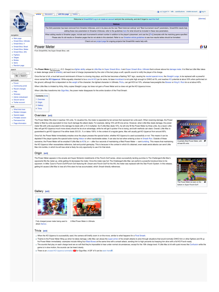WWW Ssbwiki Com Power - Meter | PDF | Nintendo | Nintendo Hardware