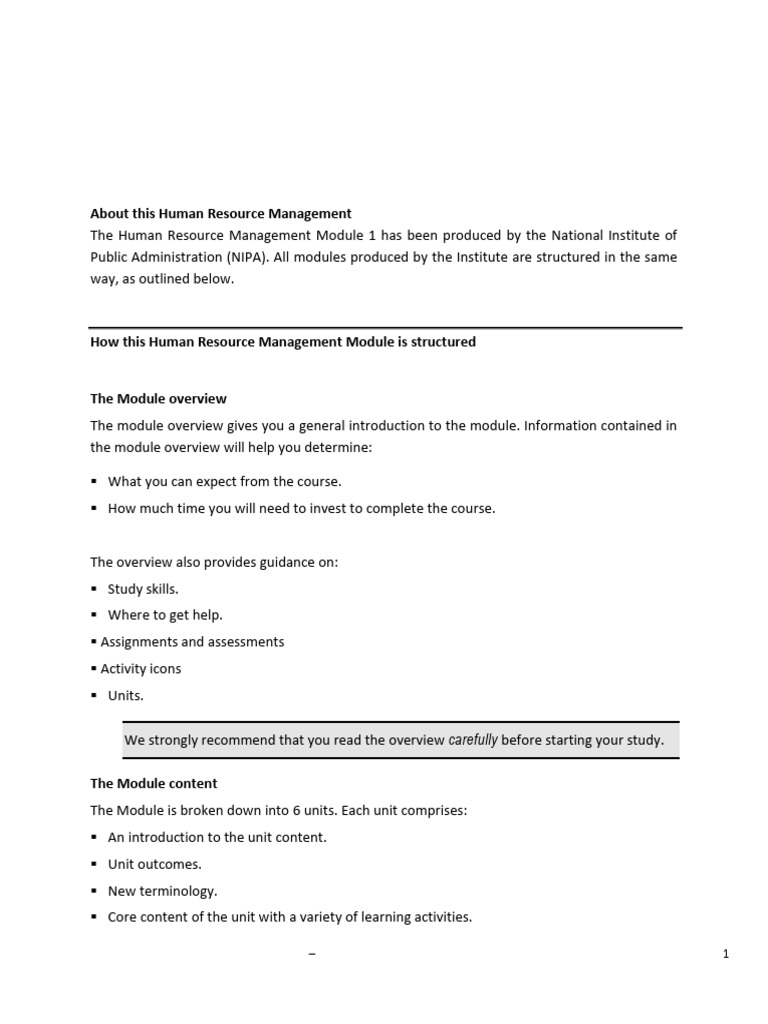 DHRM Level I Manual Final | PDF | Human Resource Management | Human Resources