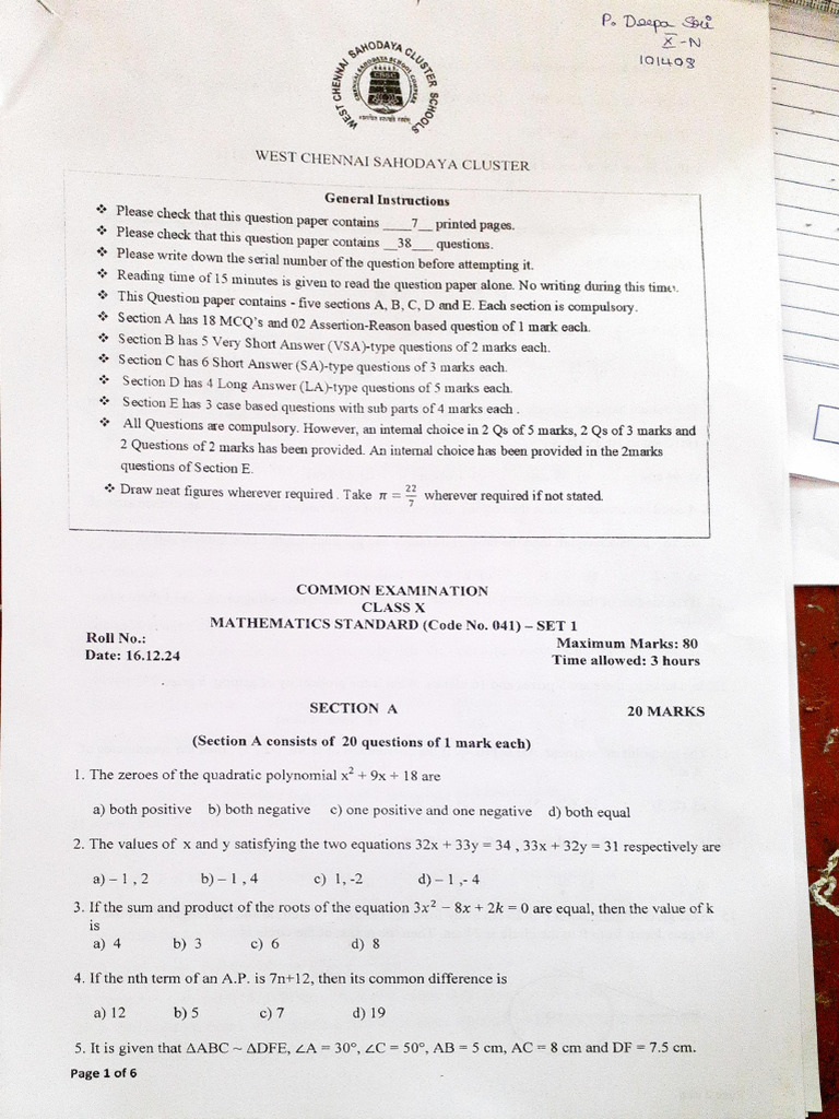 set 1 cluster | PDF | Circle | Area
