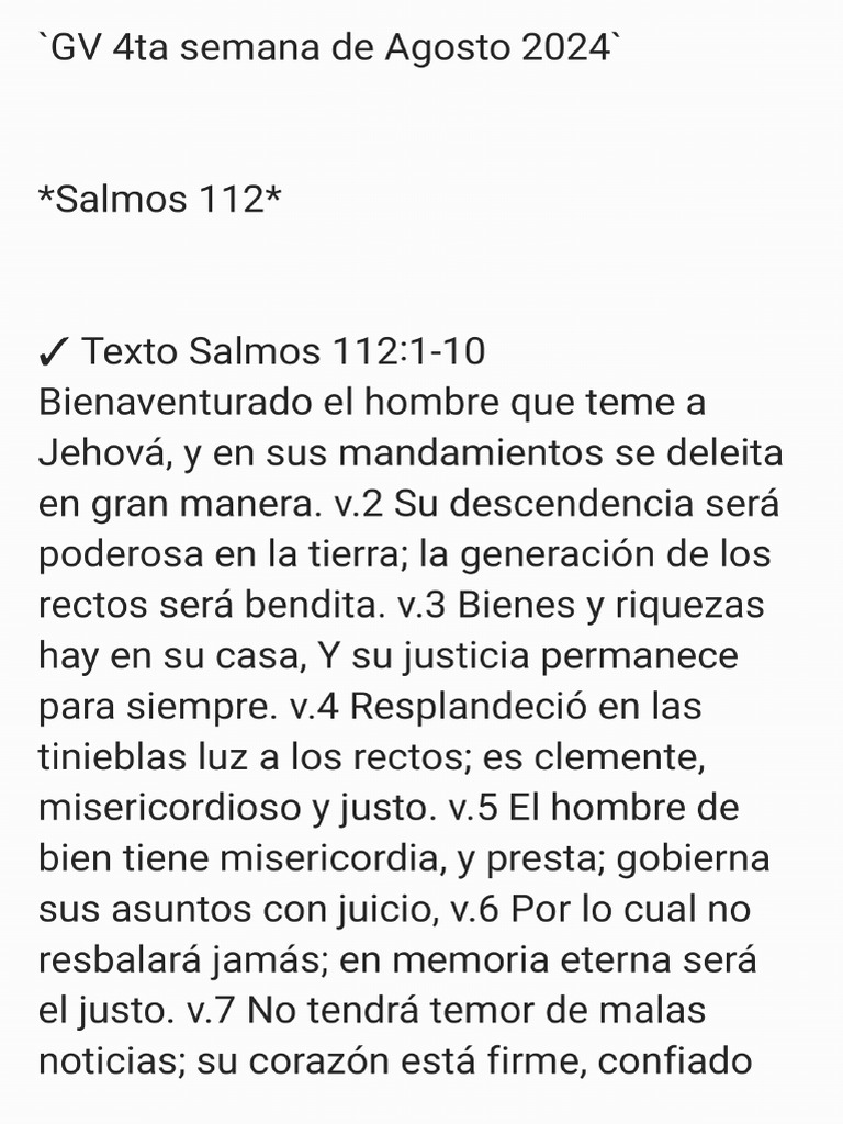 Salmos 112 | PDF