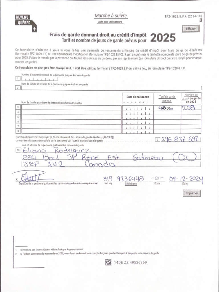 Remboursement 2025 | PDF