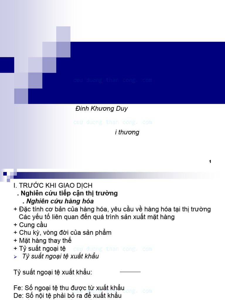 Giao Dich Thuong Mai Quoc Te Dinh Khuong Duy Chuong 3. Chua n Bi Ky Ke t Ho p Do Ng Mua Ba n Ha ...