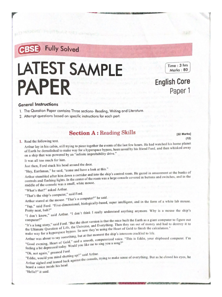 Sample Paper 03 | PDF