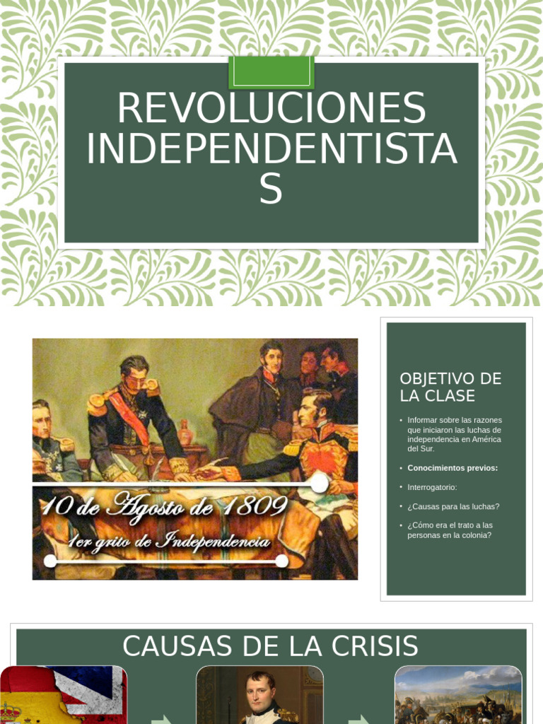 Pensamiento Independentista Latinoamericano | PDF | Imperio español ...