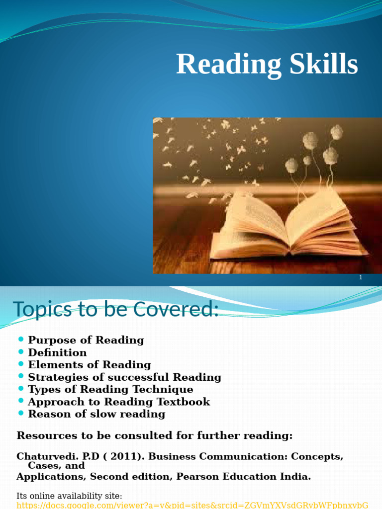 Lecture 10_Reading Skills | PDF | Speed Reading | Learning