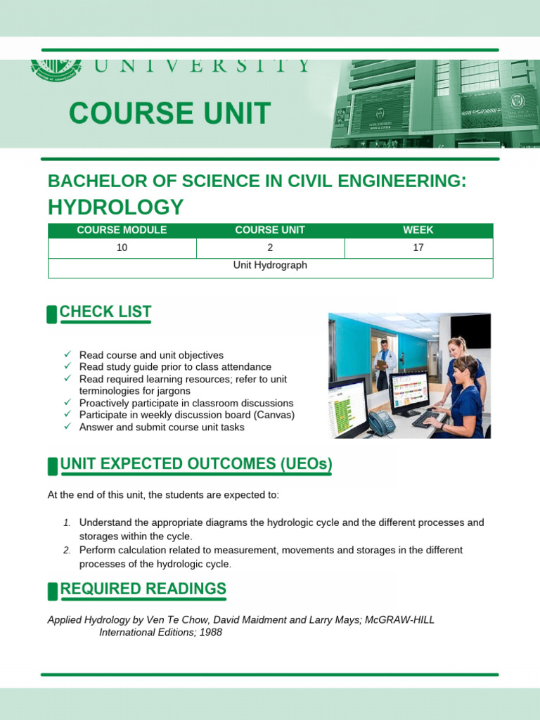10 HYDROLOGY Course Unit 2 | PDF | Earth Sciences | Hydrology