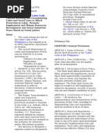 Overview of Labor Code Article 100 | PDF | Employment | Apprenticeship