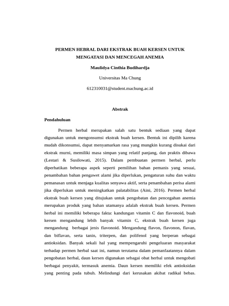 Permen Herbal Fix | PDF