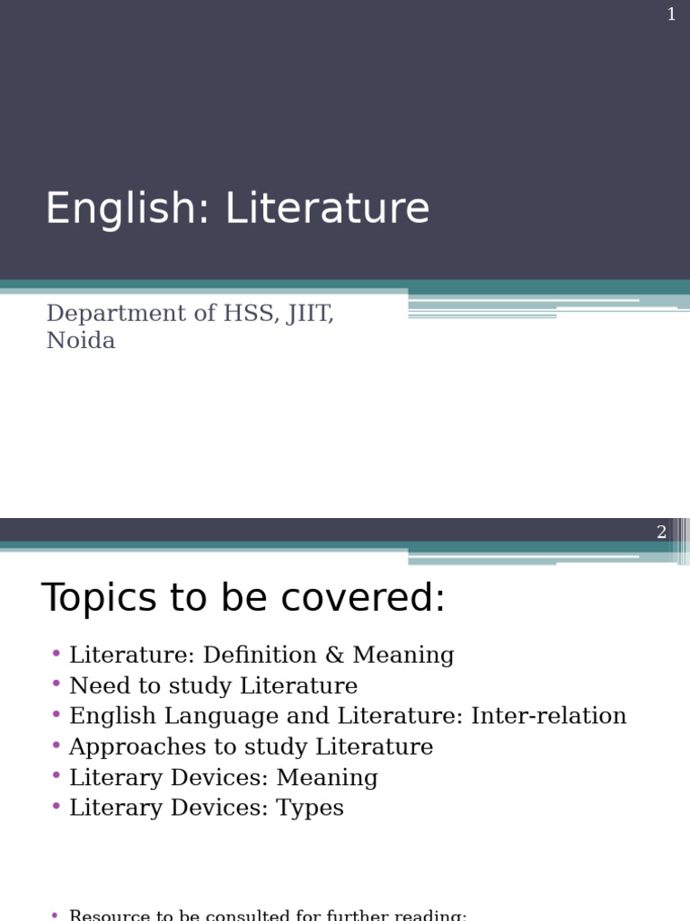 Understanding Literary Devices | PDF